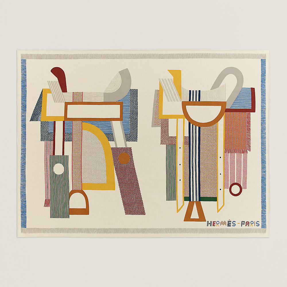 Plaid Selles en Duo - Grigio | Hermès Italia